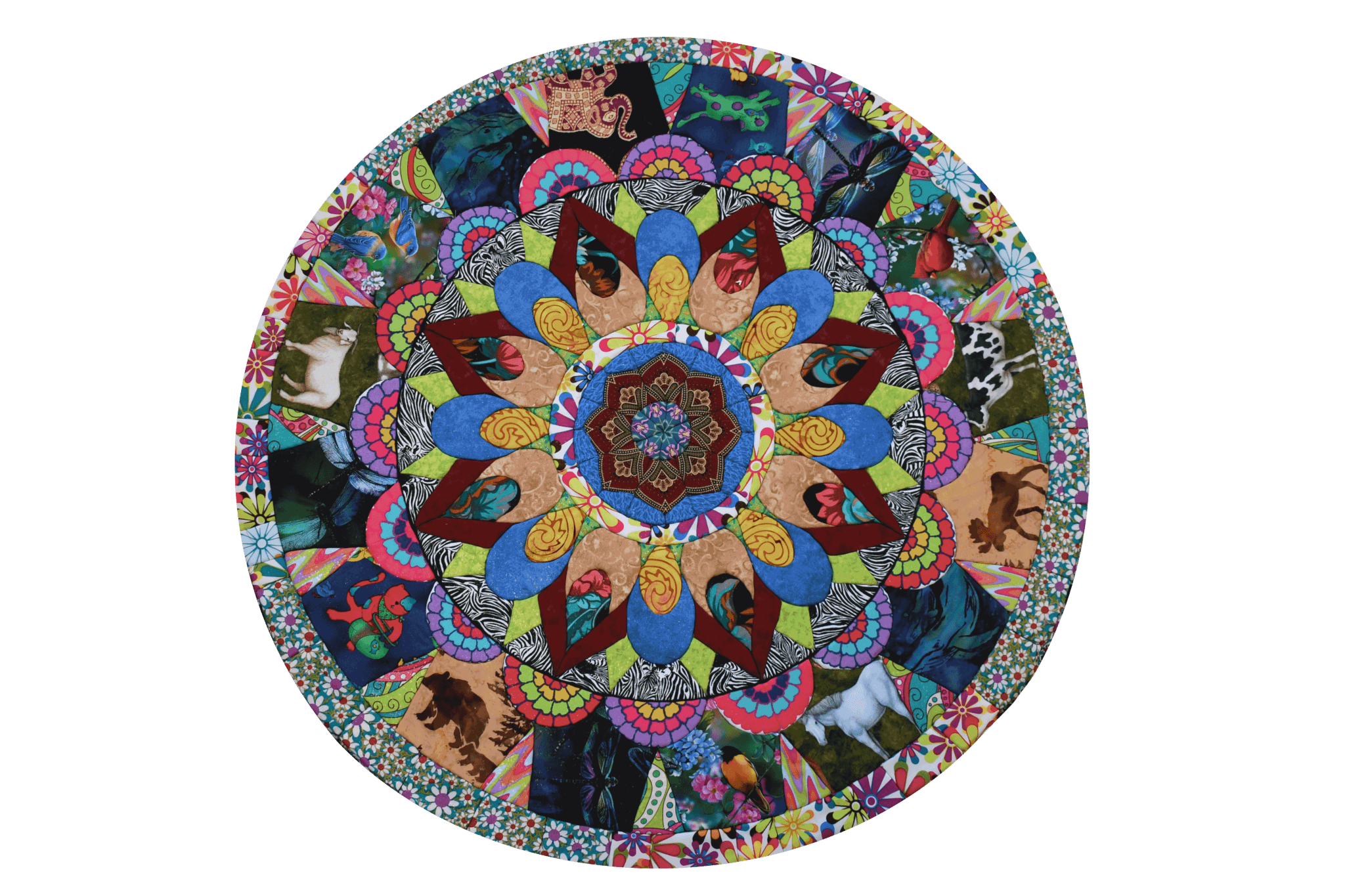 Large Circus mandala • Jenni Barry Art